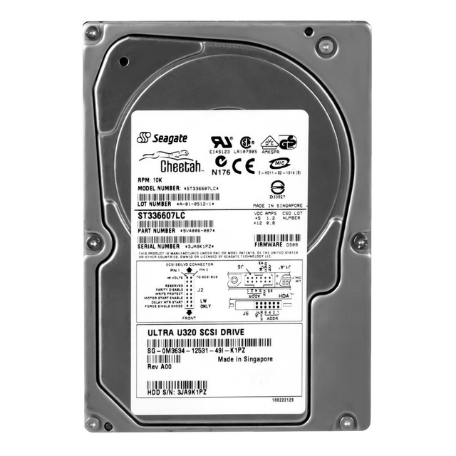 DELL HARD DRIVE HDD SCSI U320 ST336607LC 3.5" 36GB 10K RPM| ST336607LC ...