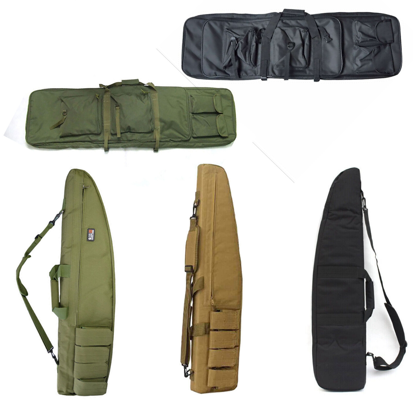 36/38'' Tactical Single Rifle Gun Carbine Bag Range 600D Padded Pistol ...