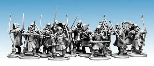 Oathmark Elf Light Infantry sprue (5x 28mm miniatures) for D&D ...