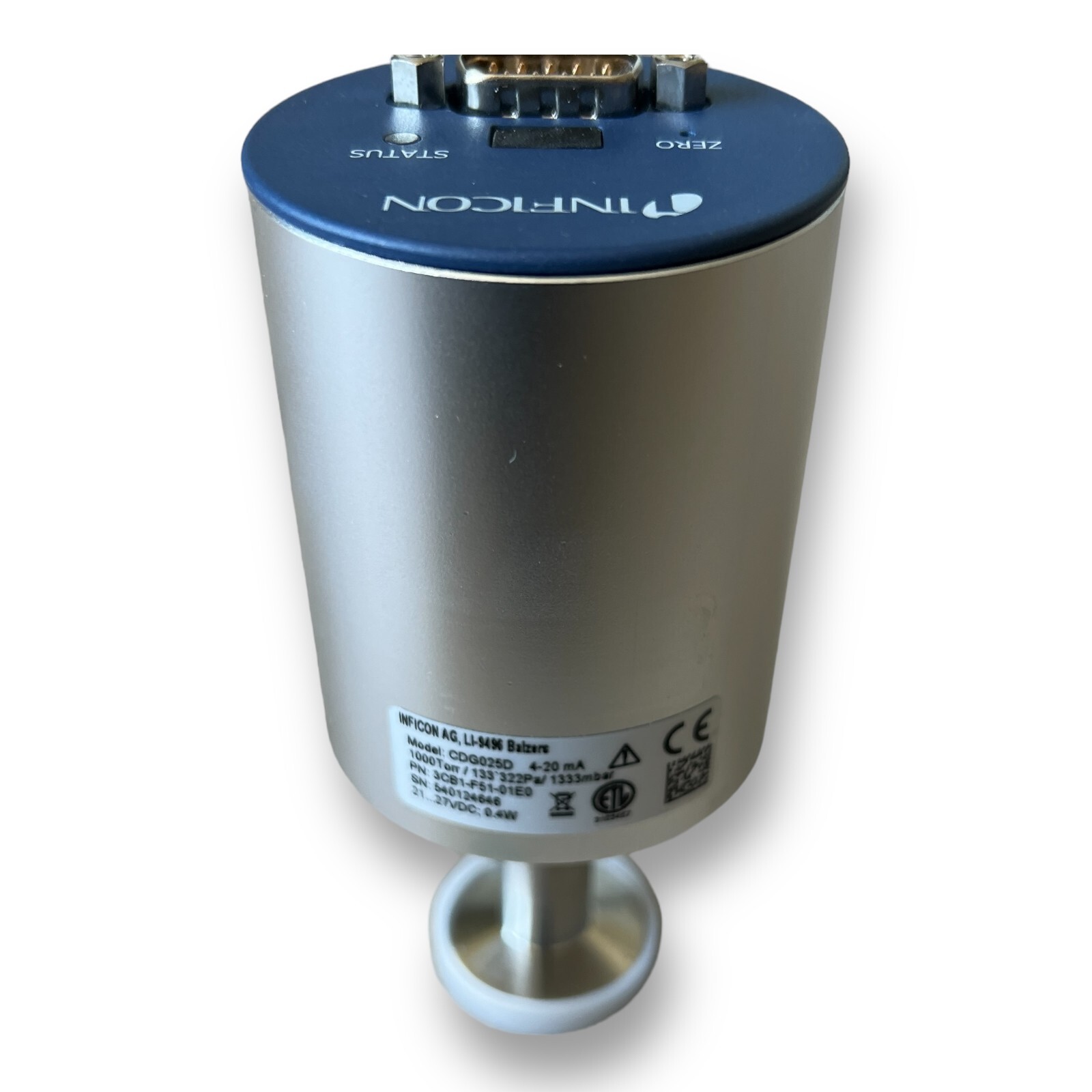 Inficon CDG025D (3CB1-F51-01E0) Wide Range Vacuum Gauge 4-20mA 1000 ...