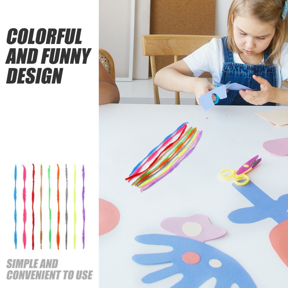 200 Pcs Twist Flex Rods Craft Materials Twisted Stick DIY Wave Twisting ...