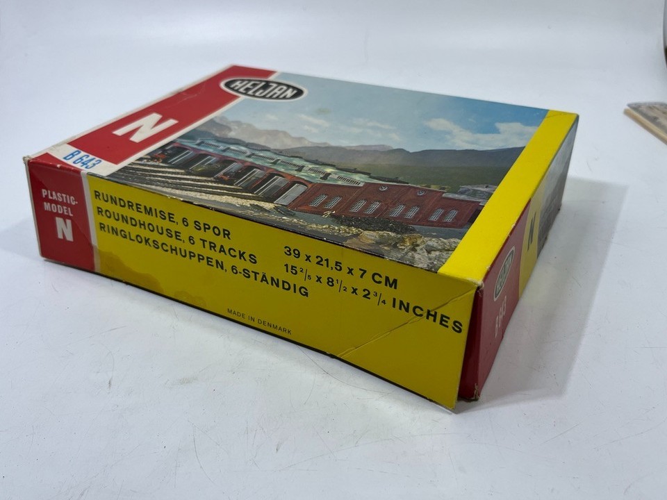 Heljan N Scale Roundhouse B643 Box Only Vintage Model Railroad Building ...