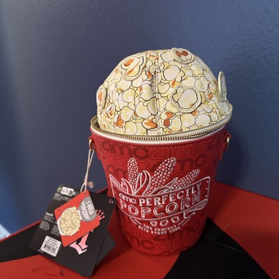 Loungefly AMC Red Crossbody Purse Bag Bucket “Perfectly Popcorn” - NEW ...
