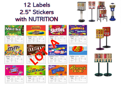 Candy & Bulk Vending - Vending Machine Stickers