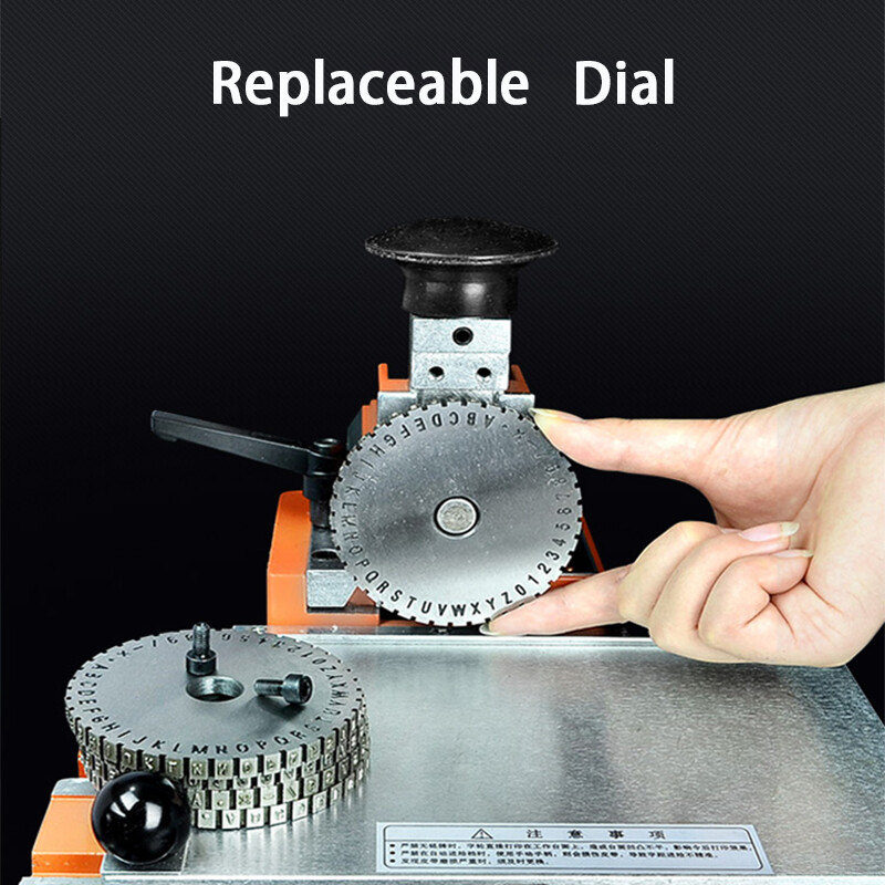 Manual Steel Embossing Machine Metal Stamping Label Engrave Embosser ...