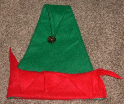 Christmas Green & Red Santa's Elves Elf Hat Cap New | eBay