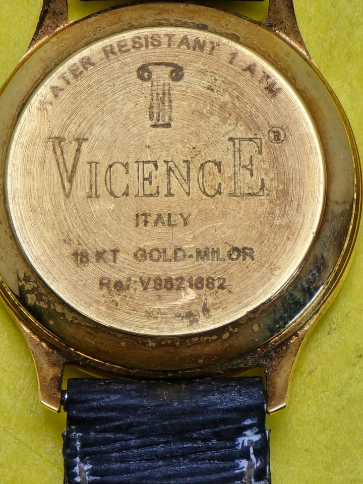 Ladies VicencE Italy Milor 18K Gold Watch | eBay
