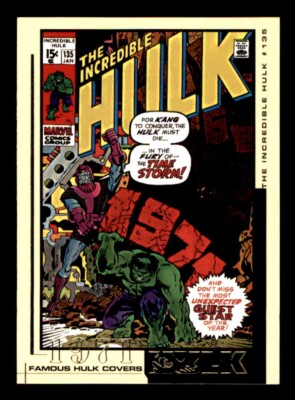 2003 Upper Deck The Hulk Film And Comics: Famous Hulk Cover #135 Card ...