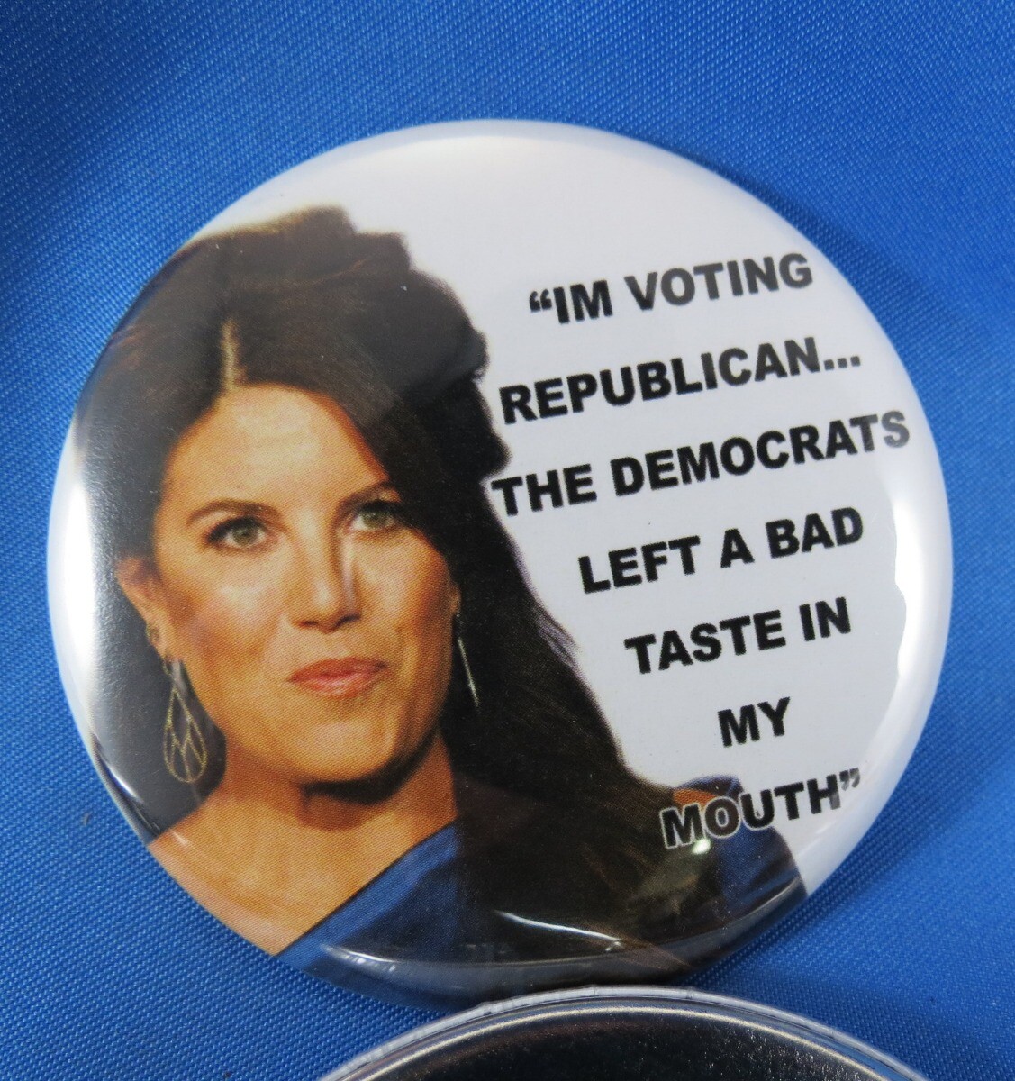 WHOLESALE LOT OF 12 MONICA LEWINSKY VOTING TRUMP REPUBLICAN BUTTONS GOP ...