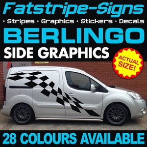 to fit CITROEN BERLINGO GRAPHICS STICKERS STRIPES DECALS L1 L2 DAY VAN ...