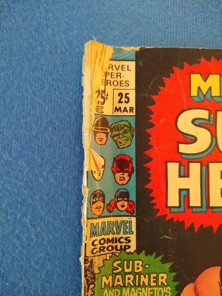 Marvel Super Heroes #25🔥VG 3.0🔥X-Men Sub-Mariner Magneto Hulk Daredevil ...