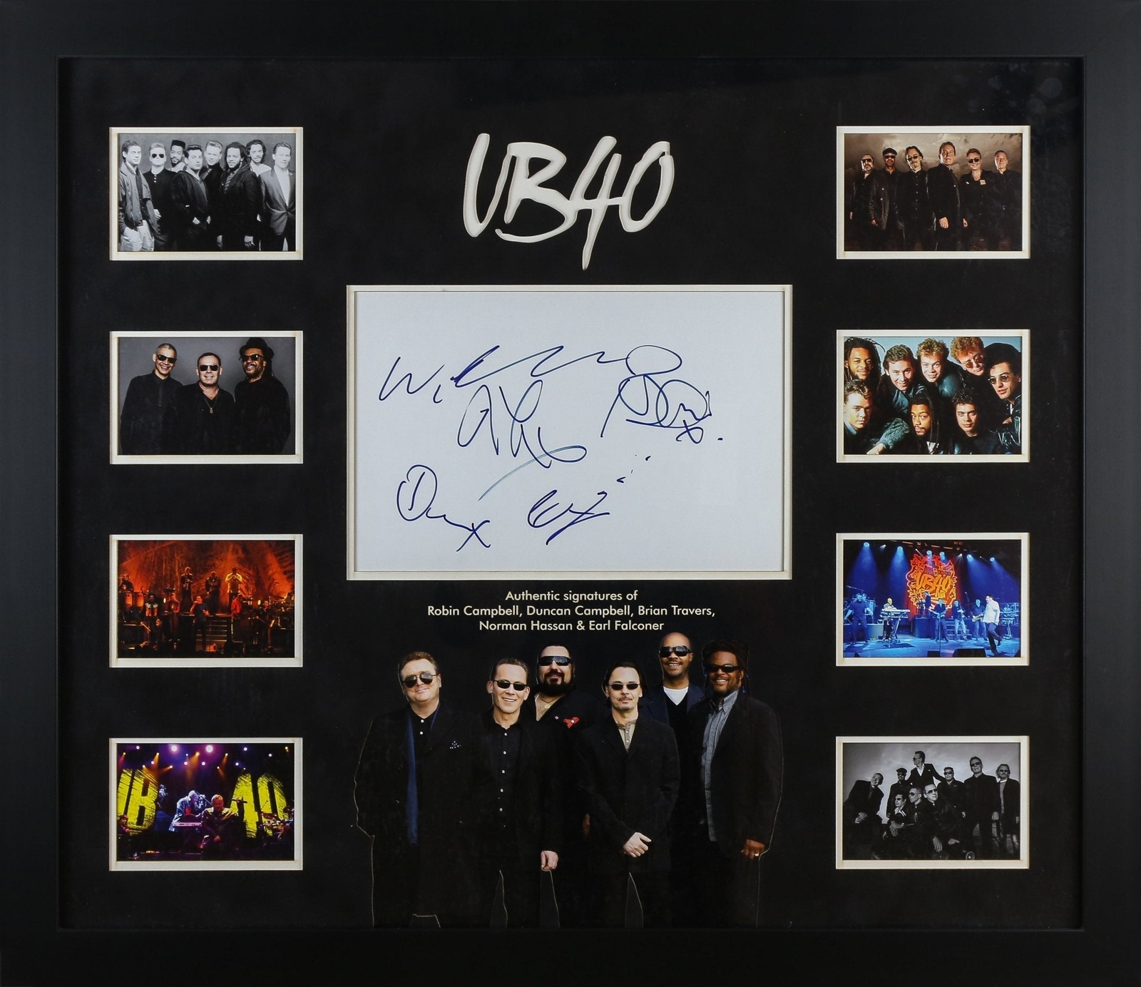 UB40 Band Signed Whitecard Framed Display | eBay UK