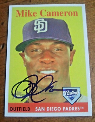 Mike Cameron - 2007 Topps Heritage Signed Autograph Auto Card #430 ...