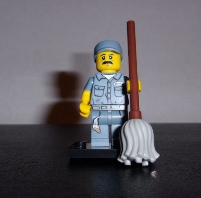 Lego Minifigures Series 15 - Janitor - New Without Bag | eBay