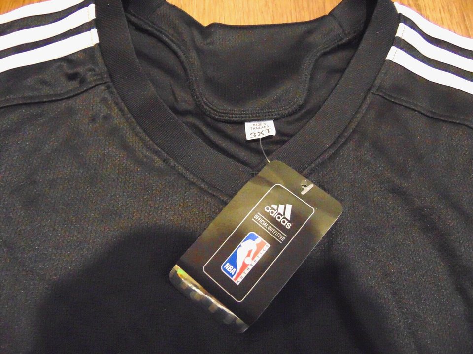 ADIDAS NBA AUTHENTIC SAN ANTONIO SPURS BLACK SHOOTING SHIRT JERSEY SIZE ...
