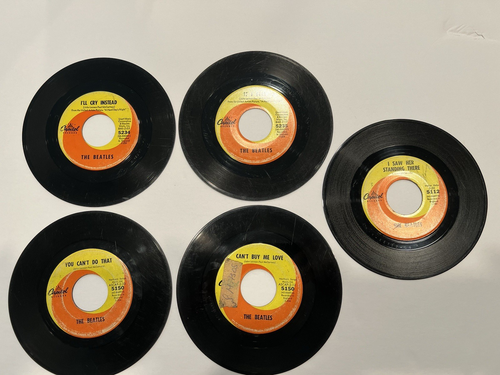 The Beatles 45 rpm Vinyl lot of 5 by Capitol Records VG | eBay