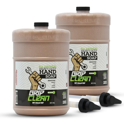 Hand Cleaner for Mechanics, Heavy-Duty Liquid Soap with Natural Pumice ...