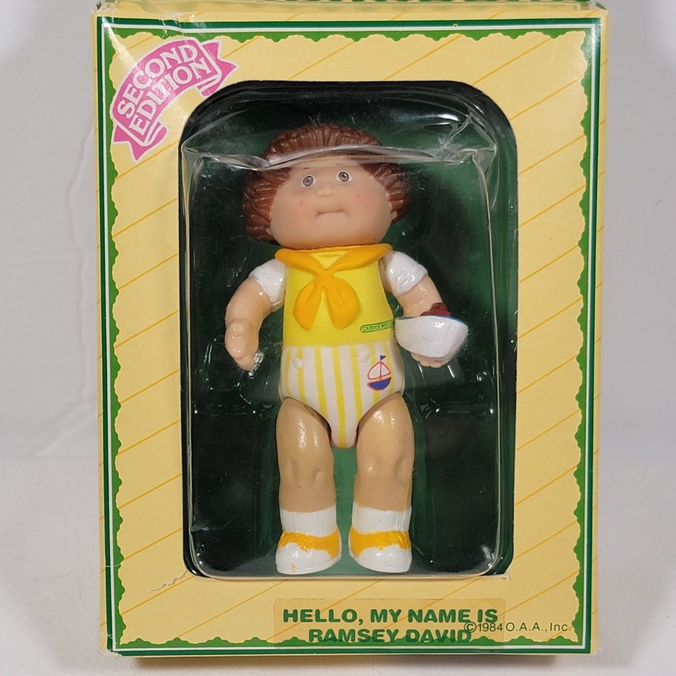 VTG 80s Cabbage Patch Kids Poseable Figure Ramsey David Boy Brunette ...