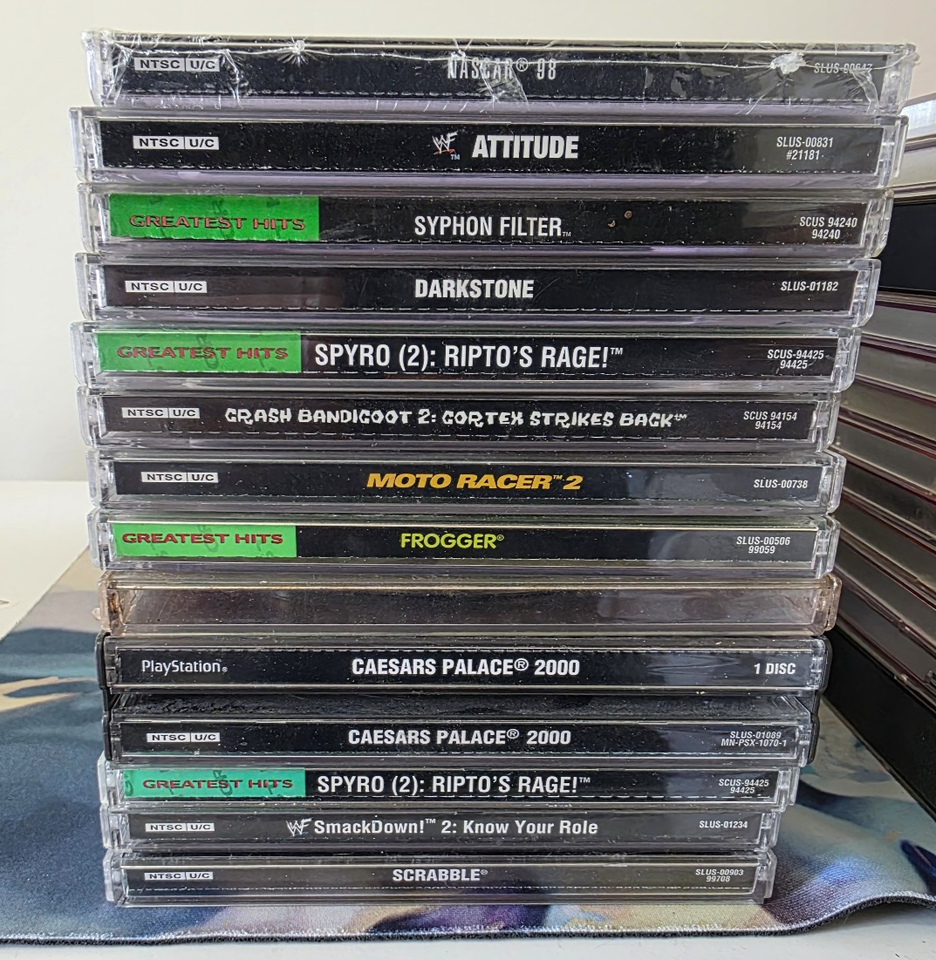 Large PS1 Game Lot - 24 Games - Varying Conditions - 1 sealed - SEE ...
