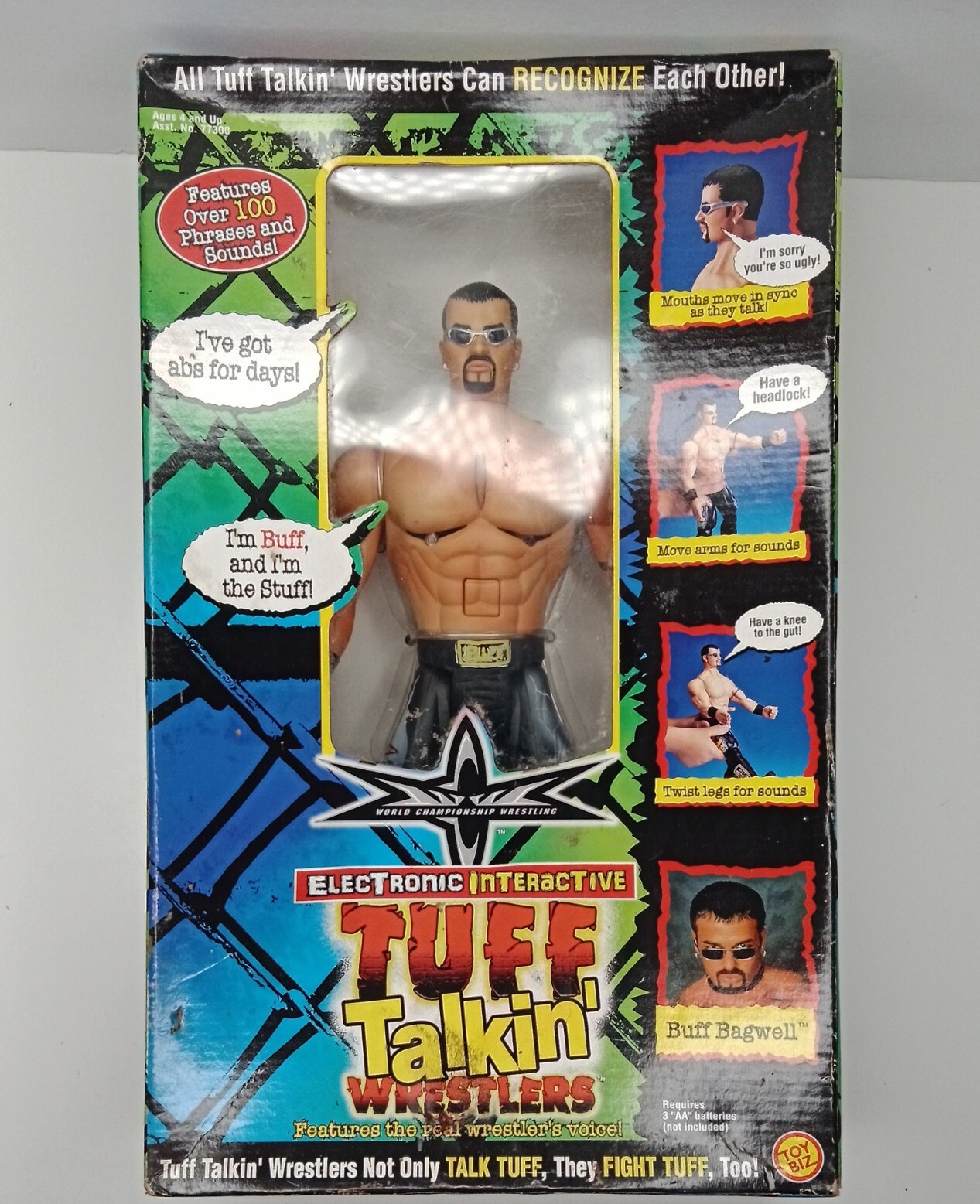 NEW WCW BUFF BAGWELL TUFF TALKIN WRESTLERS ACTION FIGURE | eBay