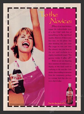 Diet Coke Happy "Just for the taste of it" 1990s Print Advertisement ...