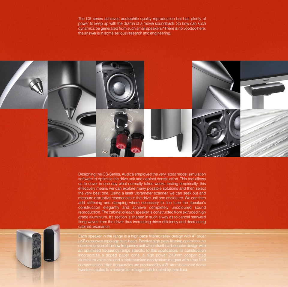 Audica 10" Inch Space Gray Powered Home Theater Subwoofer CS SUB-10 | eBay