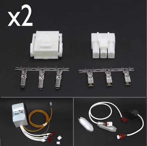 Mains 230v 240v Quick Connectors Male Female Fits Pre-Wired RCD Harness ...