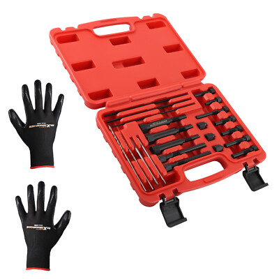 22Pcs Glow Plug Removal Remover Extractor Tool Kit For Damaged 8mm 10mm ...