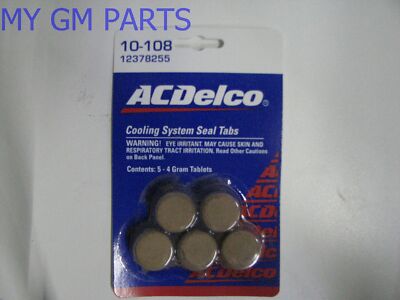 GM COOLANT SYSTEM SEALING TABS FOR CADILLAC NEW GM # 12378255 | eBay