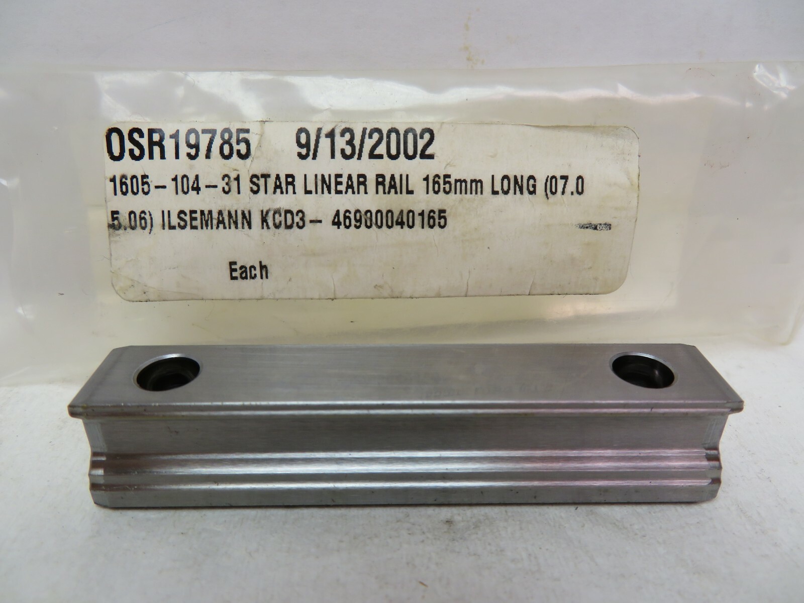 NEW STAR LINEAR RAIL 1605-104-31 RAIL LENGTH 165MM | eBay