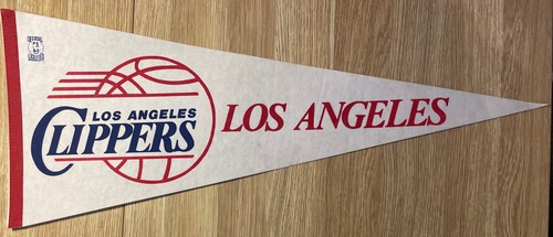 Vintage LA Clippers Los Angeles NBA Basketball Pennant Flag Rare Large ...