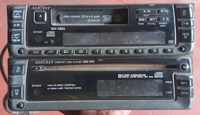 Clarion Addzest BAY-585A & CDS-370 Cassette FM CD Old School Classic ...