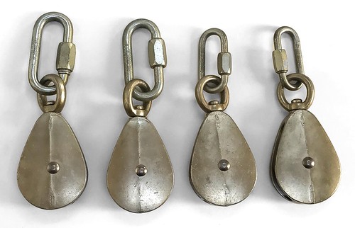Vintage/Antique Single Swivel Rope Pulleys Four | eBay