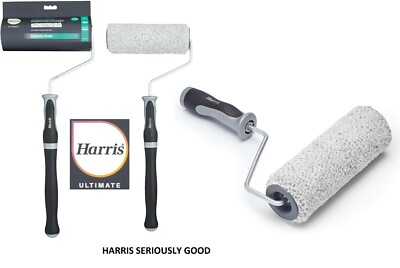 Harris 9" Ultimate Power coat Paint Roller Emulsion Pint Roller Wall ...