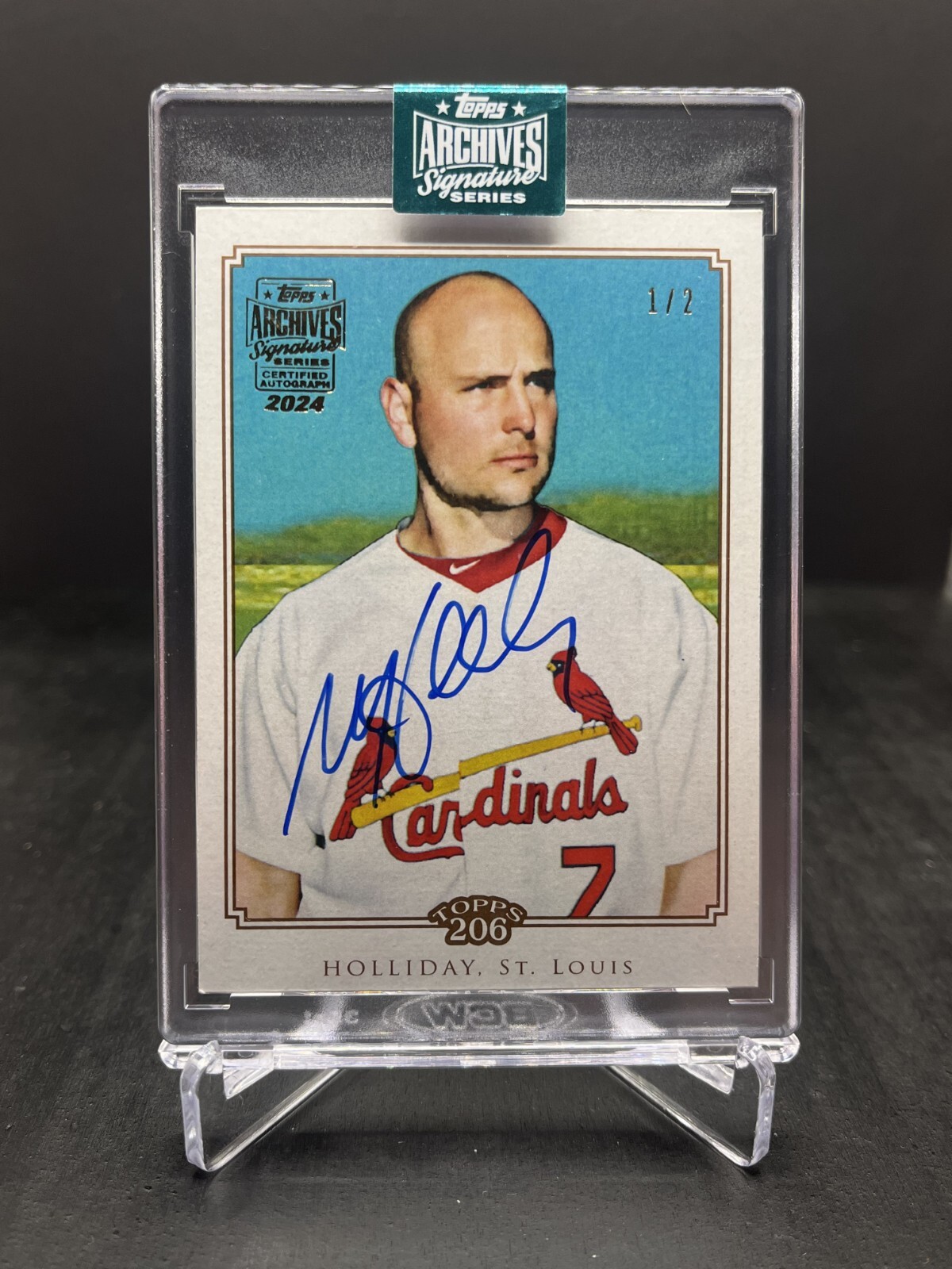 2024 Topps Archives Signature Series Matt Holliday Autograph Auto 1/2 ...