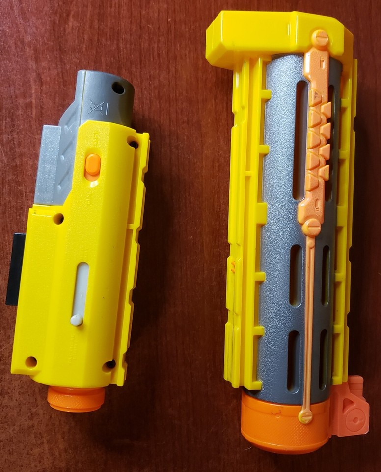 NERF Gun N STRIKE RECON CS-6 Yellow Front Barrel Attachment & Laser ...