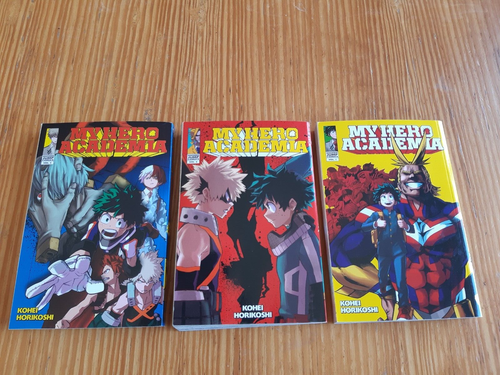 MY HERO ACADEMIA - FIRST 3 BOOKS - ENGLISH MANGA VOLUMES 1, 2 & 3 - NEW ...