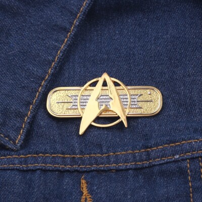STAR TREK THE ORIGINAL MOVIE FEDERATION INSIGNIA CHEST COMMUNICATOR PIN ...