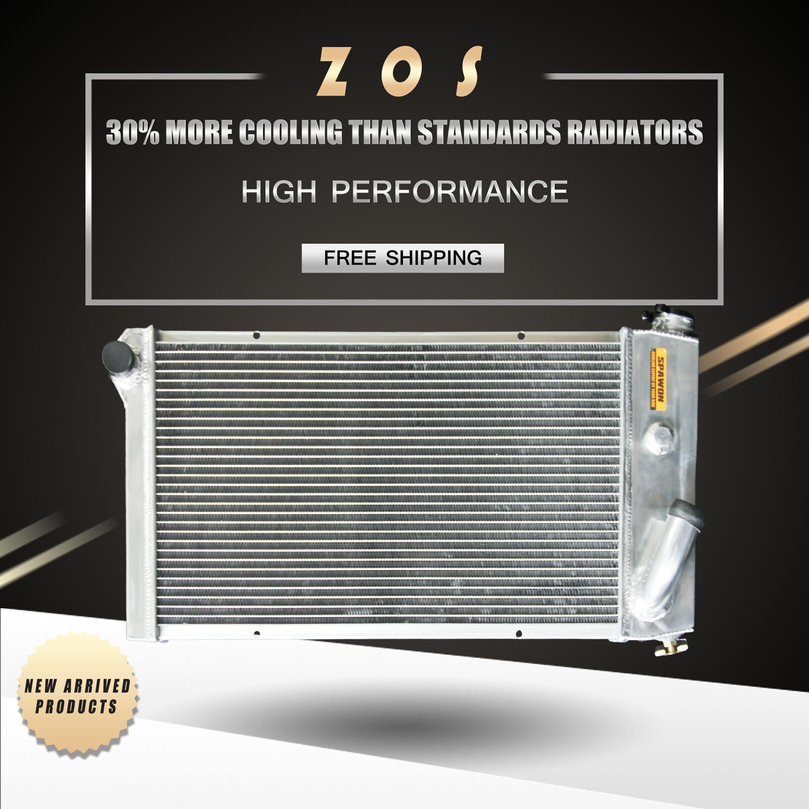 4Row SPAWON Radiator For Chevrolet Vega 1971-1977 Pontiac Astre 1975 ...