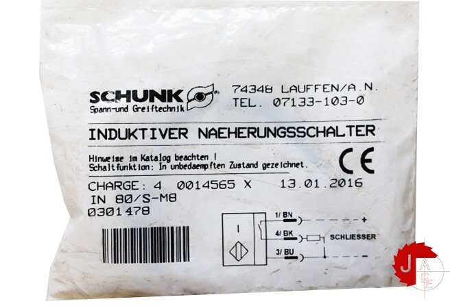 SCHUNK IN 80/S-M8 Inductive proximity switches / SCHUNK IN 80/S-MB | eBay