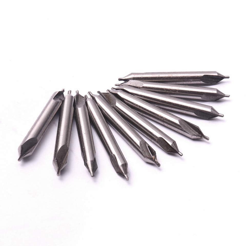 1/3/5mm HSS Center Drill Bit - 60 Degree Countersink Spotting Drill ...