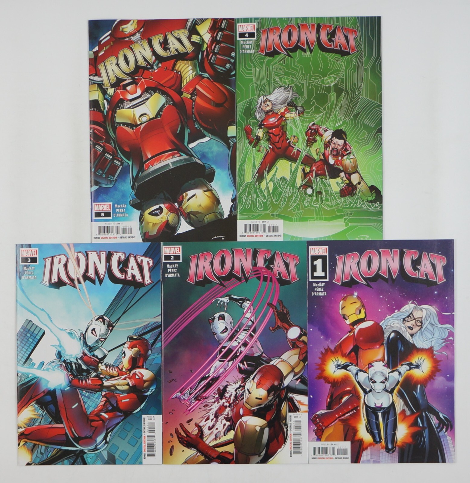 Iron Cat #1-5 VF/NM complete series - Marvel - Black Cat - Iron Man ...