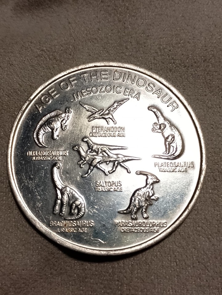 Plateosaurus Triassic Period Dinosaur Token Rare Jurassic Park ...