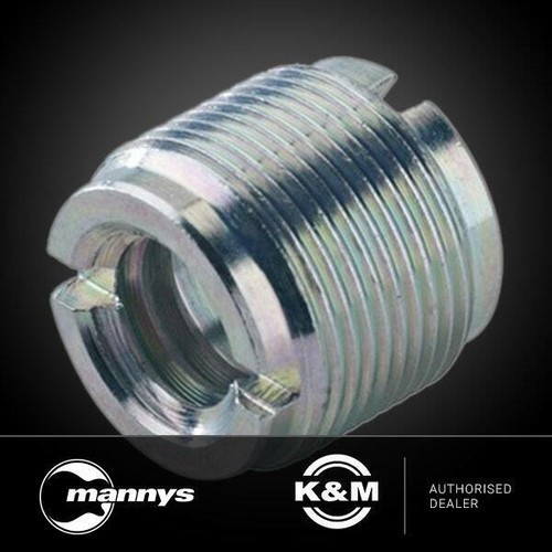 K&M 215 Thread Adaptor (1/2" & 3/8" Female Thread, 5/8" 27 Gauge Male ...