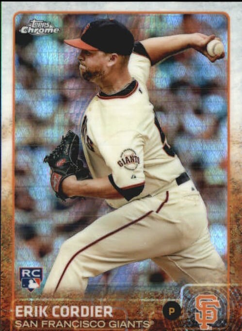 2015 Topps Chrome Prism Refractors #145 Erik Cordier | eBay