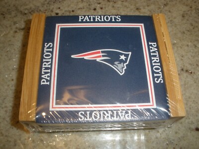 NEW Memory Company Square Coaster Set with Caddy 2021 New England ...