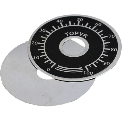 41mm Potentiometer Knob Aluminium Range Backplate with Scale Markings ...