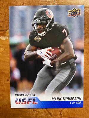 2019 Upper Deck USFL Mark Thompson Blue | eBay