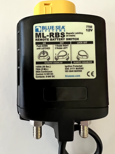 Blue Sea Systems NEW OEM SURPLUS 7700 ML-RBS Remote Battery Switch 12V ...