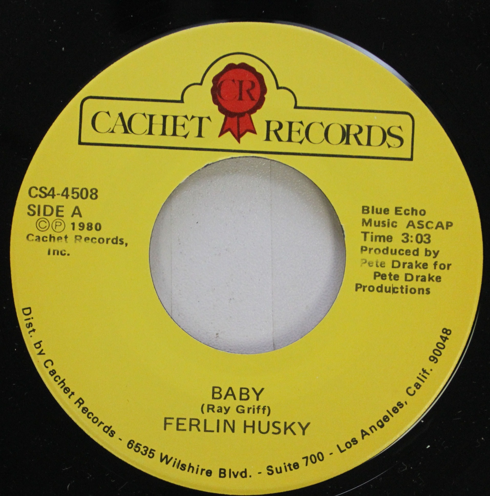 Country Nm! 45 Ferlin Husky - Baby / I Feel Better All Over (More Than ...